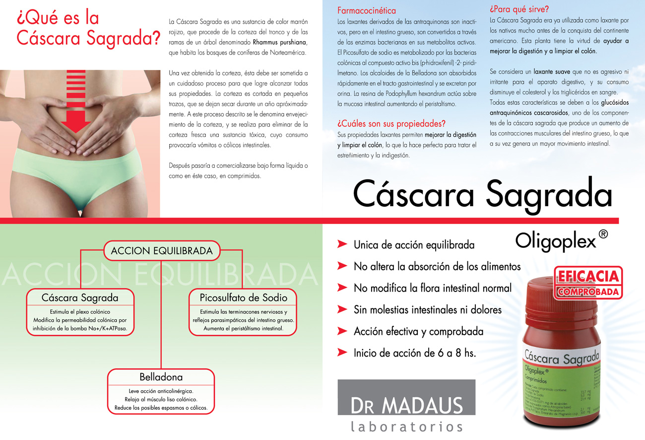 Literatura Médica Cascara sagrada – Laboratorios Dr Madaus